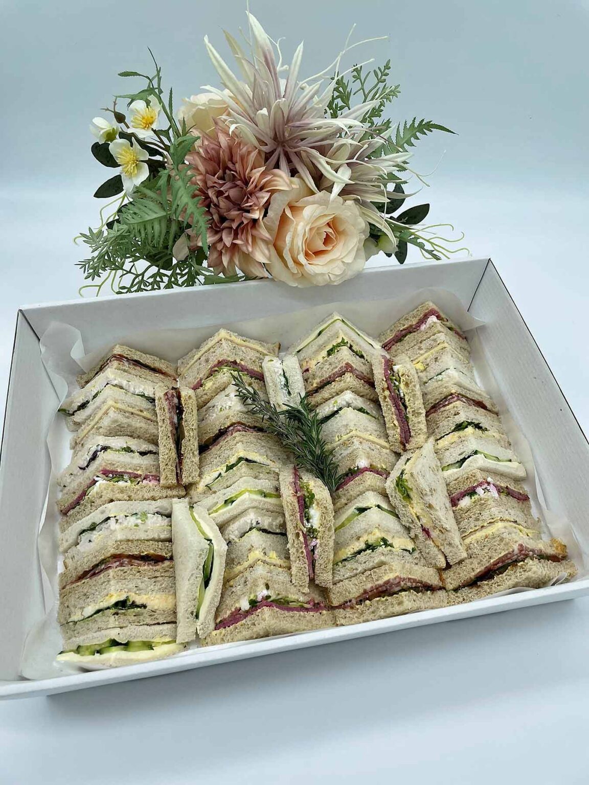 Assorted Mini Triangle Sandwiches – You, Me & High Tea